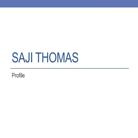 Saji Thomas (New) | PPSX | Construction Industry | Industries