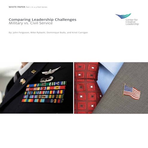 Comparing Leadership Challenges 1 - Military vs Civil Service | PDF