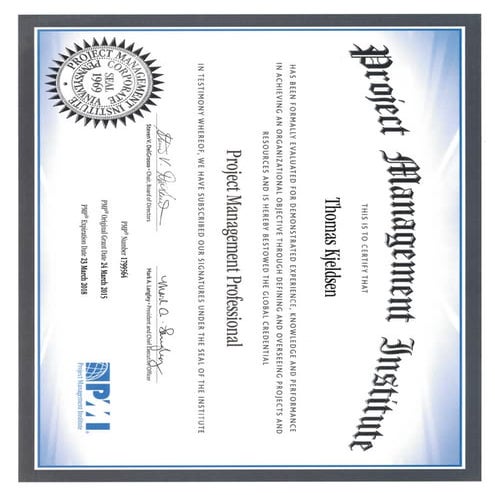 PMI certificate | PDF