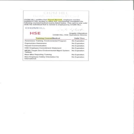 HSE CH2M HILL | PDF