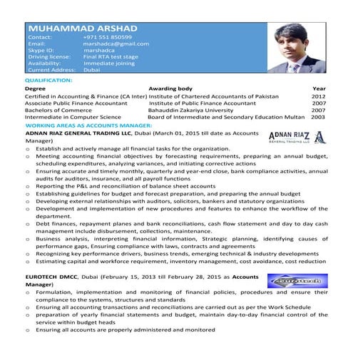 CV Arshad | PDF