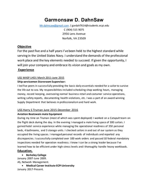 D. Thurman Resume | PDF