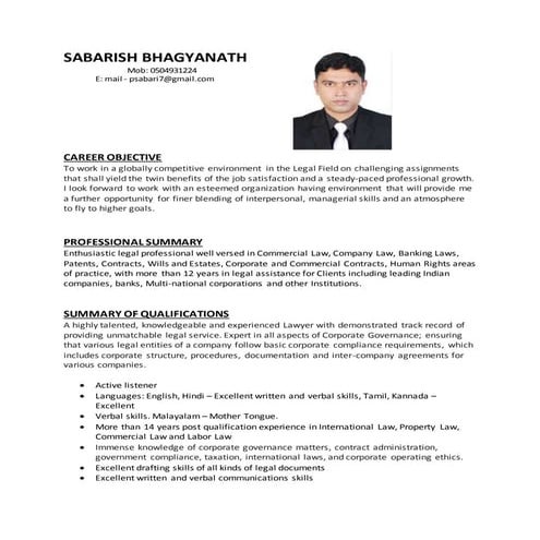 sabarish cv2 | DOCX