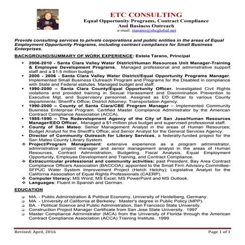 ET-EEO-RESUME-LinkedIn | PDF
