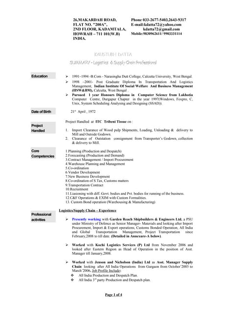 datta resume | DOC