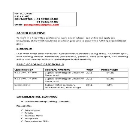 job resume | PDF