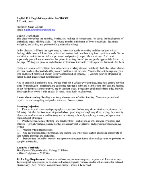 American TESOL Advanced Syllabus | PDF