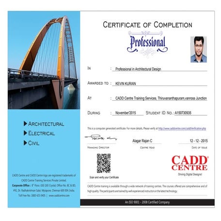 caddcentre_certificate | PDF