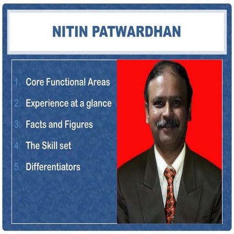 Nitin Patwardhan - Catalyst for As is to To Be | PPT