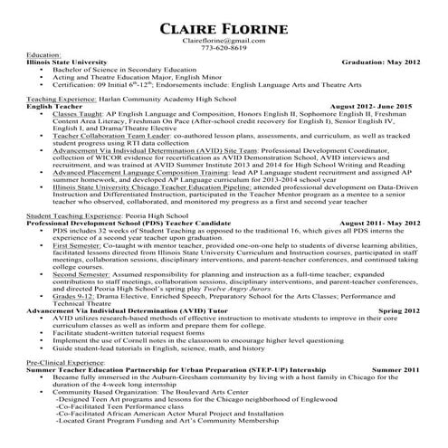 CFResume2015 | PDF