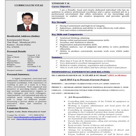 Ravinder kumar. timekeeper CV