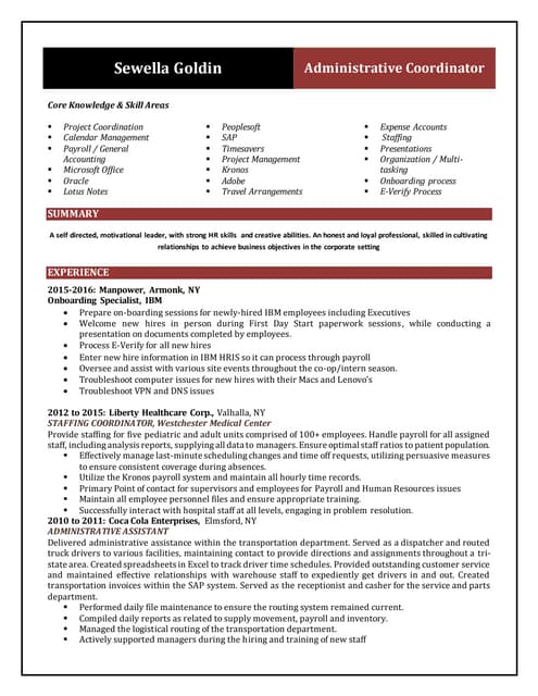 Patricia Ritchie Resume 1 (3) | PDF