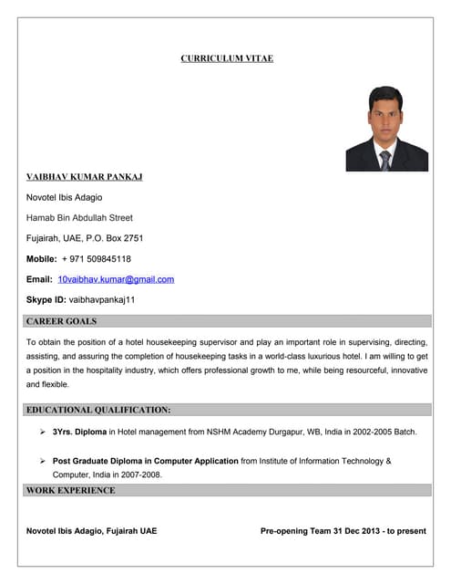 Vikram saini resume[1] | PDF