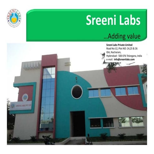 Sreeni Labs Profile | PDF