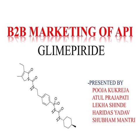 Business to Business (B 2 B) Marketing of API | PPTX