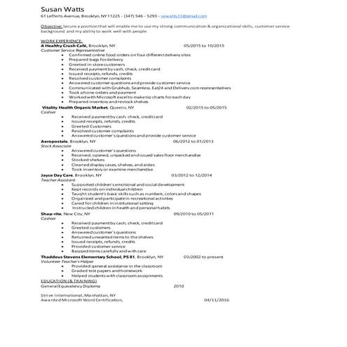 Susan Watts' Resume | DOCX