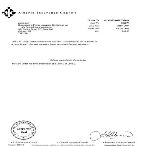 insurance certificate | PDF