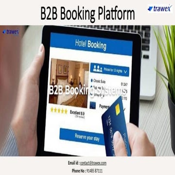 B2B Booking Platform | B2B Travel Booking Portal | PPTX