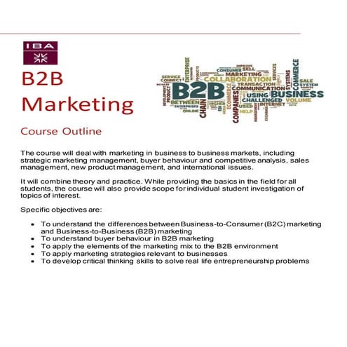 B2 b course outline | DOCX