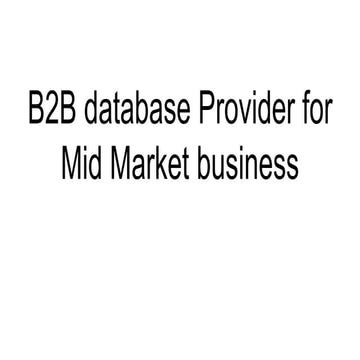 B2B database Provider for Mid Market business.pptx