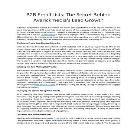 B2B Email Lists-The Secret Behind Averickmedia's Lead Growth.pdf
