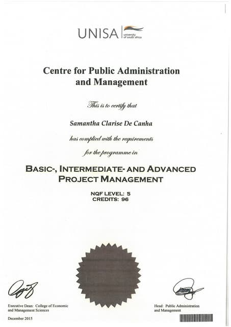 CERTIFICATE OF SPM | PDF