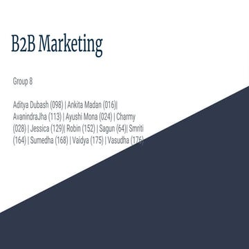 B2B Marketing | PPTX