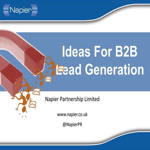 B2B Lead Generation Ideas - NapierPR | PPT