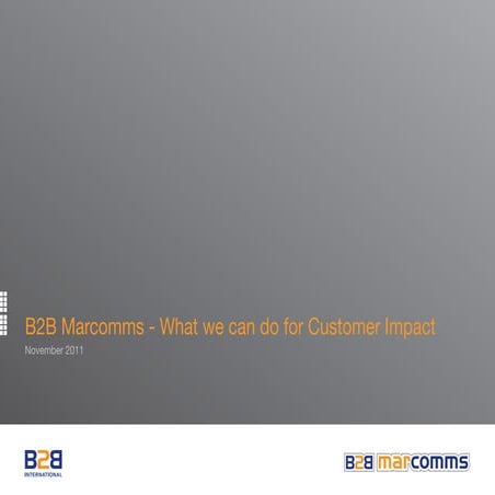 B2B Marcomms - Introduction | PPT