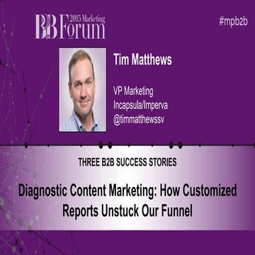 Tim Matthews presentations
