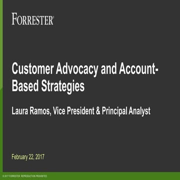 Customer Advocacy & Account-Based Strategies | PPT