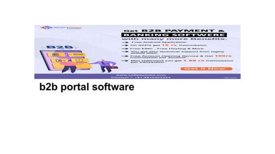 b2b portal software | PPTX