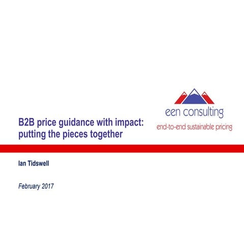 B2B Price Guidance with Impact: putting the pieces together | PDF