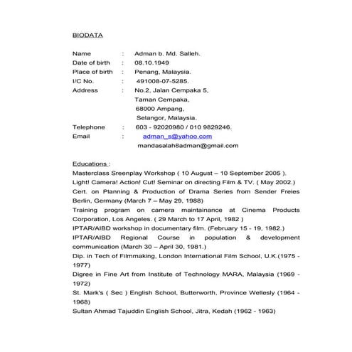 Biodata 1 Doc