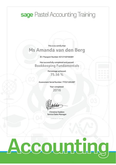 Sage certificate | PDF