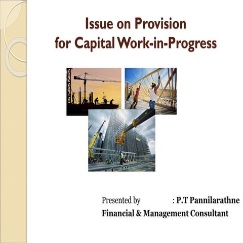 Accounting for CWIP Provision | PDF