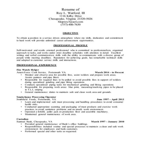 Roy's Resume Final | DOCX