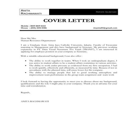 CV - Anita Rachmawati | DOC