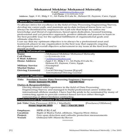 Mohamed Mokhtar Resume_2016 | PDF