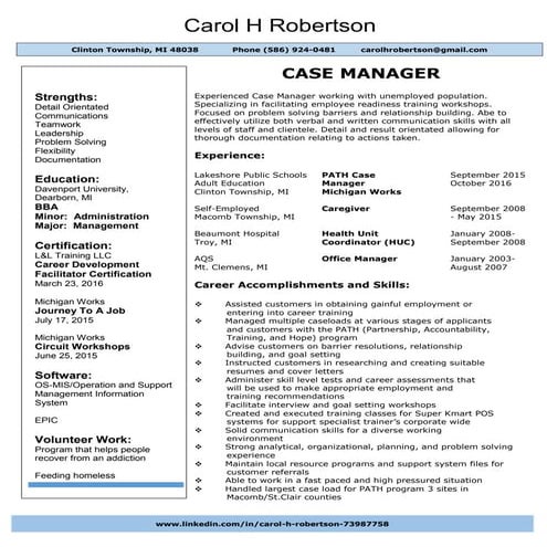 Michelle Resume | DOCX