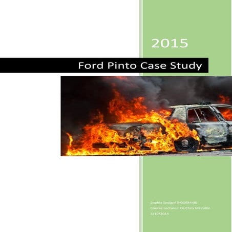 ford pinto case study | PDF