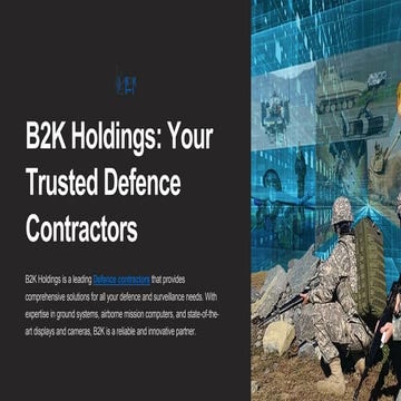 B2K Holdings: Best Defence Contractors for Airborne and Ground Systems ...