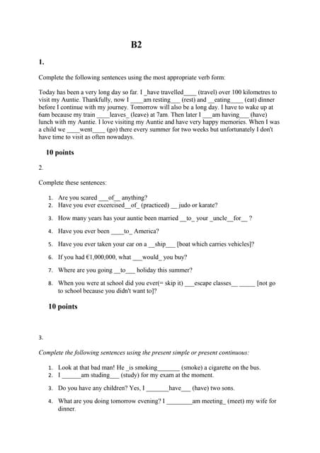 English Tenses - Correction of Mistakes | PDF