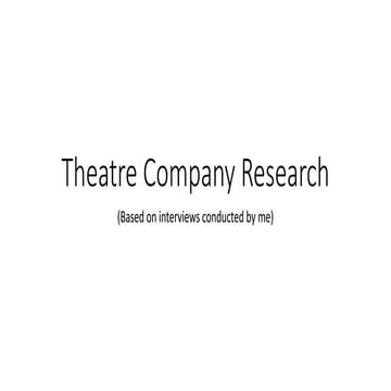 B2 theatre research pptx | PPT