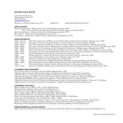 Matt Ordaz Percussion Resume | PDF