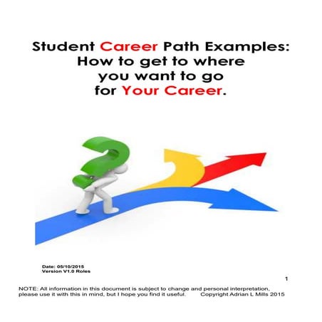 Career Paths Booklet V1.0 20151020 | PDF
