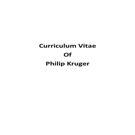 Philip Kruger CV | DOCX