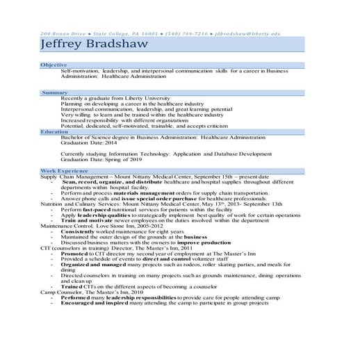 Resume_ Bradshaw_ Jeff-1 | DOCX