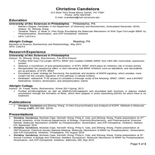 MacGregor CV 2015 | PDF