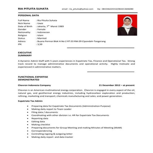 CV Ria Pituita Suhata (Uwie) | PDF